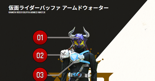 仮面ライダーバッファ アームドウォーター｜仮面ライダーギーツ｜テレビ朝日