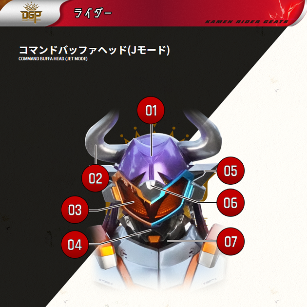 コマンドバッファヘッド(Jモード)｜仮面ライダーギーツ｜テレビ朝日